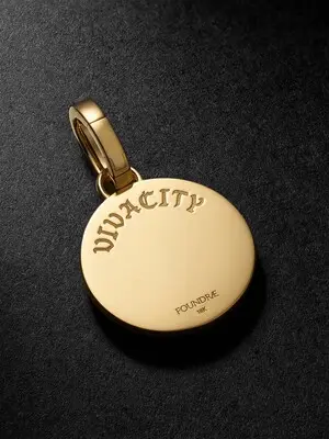 FOUNDRAE Vivacity 18-karat Enamel And Diamond Pendant
