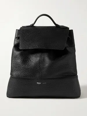 METIER Glide Full-grain Leather Backpack - Black