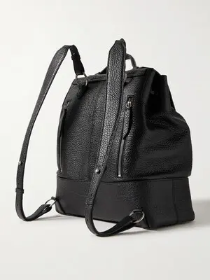 METIER Glide Full-grain Leather Backpack - Black