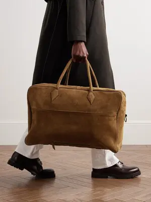 METIER Closer Weekend Suede Holdall - Neutrals