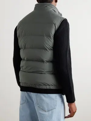 Thom Sweeney Slim-fit Quilted Shell Down Gilet