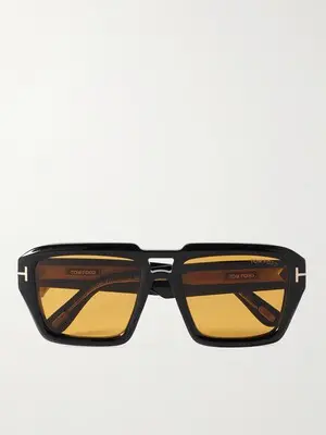 TOM FORD Square-frame Acetate Sunglasses - Black