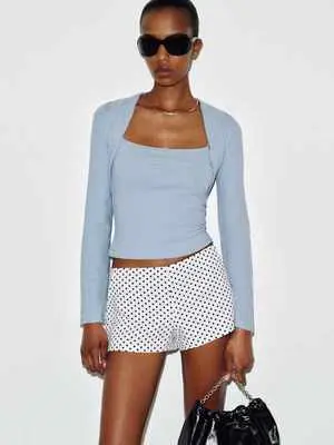 REFORMATION Chloe Knit Shrug Set