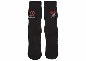 Adidas Y3 Logo Socks - Black
