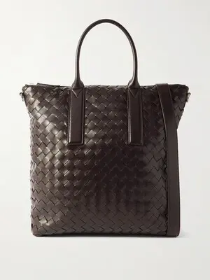 Bottega Veneta N/s Intrecciato Leather Tote Bag - Brown