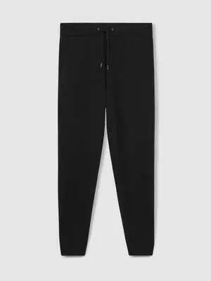 REISS Billings Merino-blend Stretch Joggers - Black