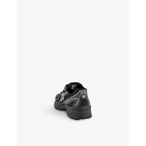 NEW BALANCE 740 V2 Logo-embroidered Low-top Trainers - Black Metallic