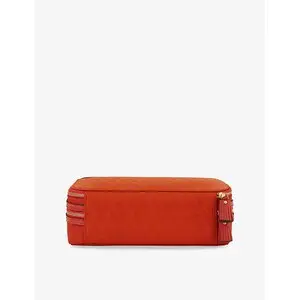 ANYA HINDMARCH Logo-jacquard Nylon Pouch - Burnt Sienna