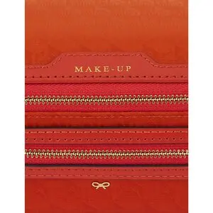 ANYA HINDMARCH Logo-jacquard Nylon Pouch - Burnt Sienna