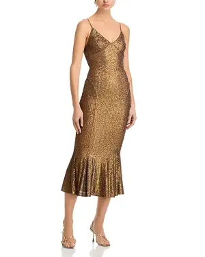 Metallic Bronze Cocktail Dresses