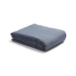 PIGLET IN BED Linen Blend Duvet Cover - Dusk Blue