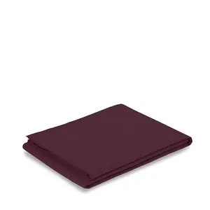 PIGLET IN BED Linen Blend Flat Sheet, Full Berry