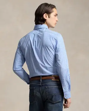 Polo Ralph Lauren Cotton Poplin Classic Fit Button Down Shirt - Blue