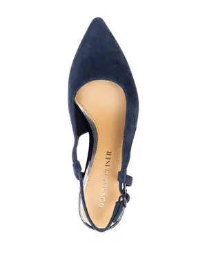 DONALD PLINER Slingback Pumps - Navy