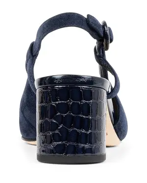 DONALD PLINER Slingback Pumps - Navy