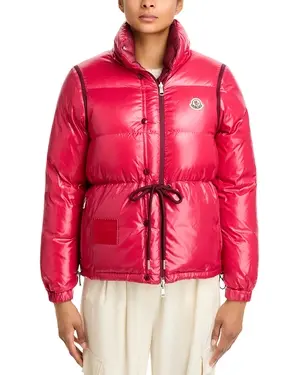 Moncler Re/icons Verone Reversible Puffer Jacket - Dark Red