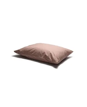 PIGLET IN BED Washed Cotton Percale Pillowcase Pair, Standard French Rose