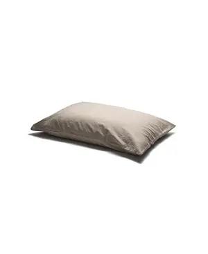 PIGLET IN BED Washed Cotton Percale Pillowcase Pair, Standard Parchment
