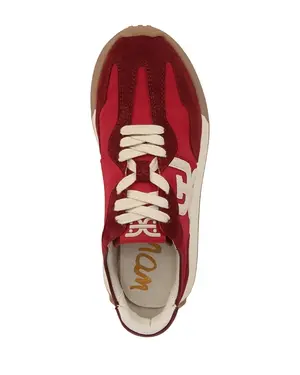 Sam Edelman Langley 3 Sneakers - Deep Scarlet