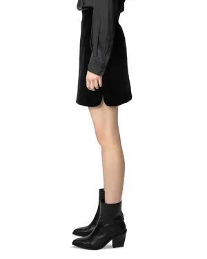 Zadig&Voltaire Jinette Velvet Mini Skirt