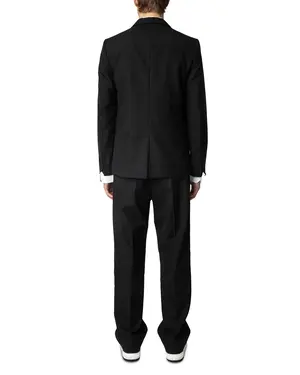 Zadig&Voltaire Vanilleh Raw Edges Straight Cut Blazer - Noir
