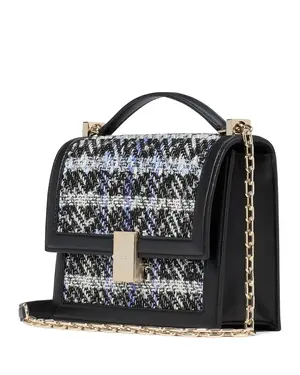 Kate Spade New York Deco Plaid Tweed Chain Shoulder Bag