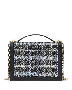 Kate Spade New York Deco Plaid Tweed Chain Shoulder Bag