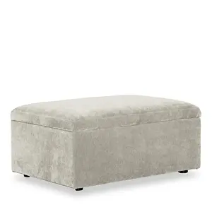 Bloomingdale'S Auburn Medium Rectangle Ottoman, In Fabric - Opulent Snow