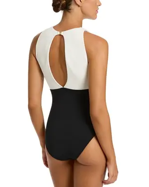JETS High Neck One-piece Swimsuit