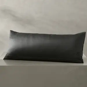 BOLL & BRANCH Reserve Moderne Embroidered Lumbar Pillow With Insert
