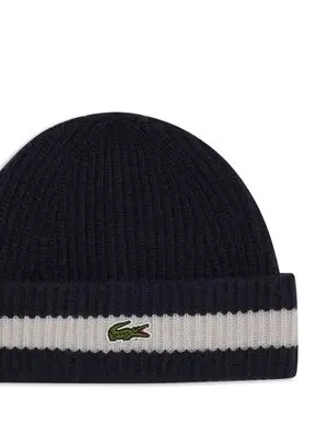 Lacoste Ribbed-knit Beanie