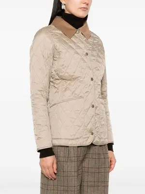 Barbour Quilted Collared Jacket - Brown