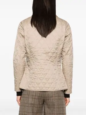 Barbour Quilted Collared Jacket - Brown
