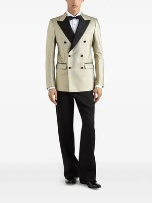 Dolce & Gabbana Gabardine Tuxedo Trousers - Black