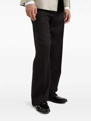 Dolce & Gabbana Gabardine Tuxedo Trousers - Black