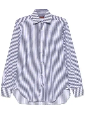 BARBA NAPOLI Striped Shirt - Blue