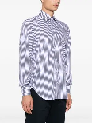 BARBA NAPOLI Striped Shirt - Blue