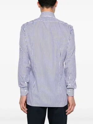 BARBA NAPOLI Striped Shirt - Blue