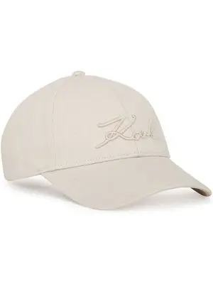 Karl Lagerfeld K/signature Baseball Cap - Neutrals
