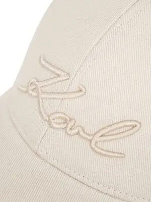 Karl Lagerfeld K/signature Baseball Cap - Neutrals