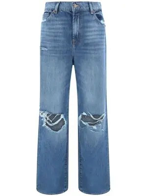 7 For All Mankind Straight-leg Denim Jeans