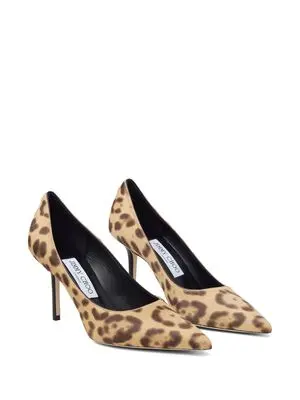 JIMMY CHOO - 85mm Love Leopard Print Pumps