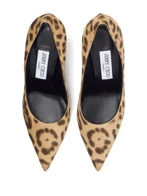 JIMMY CHOO - 85mm Love Leopard Print Pumps