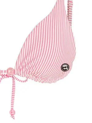 Karl Lagerfeld Ikon Bikini Top - Pink