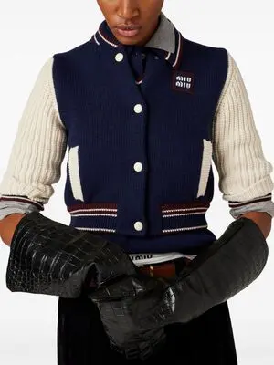 Miu Miu Ribbed-knit Cardigan