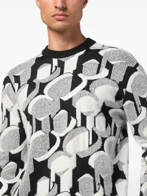BILLIONAIRE Crew-neck Jacquard Jumper