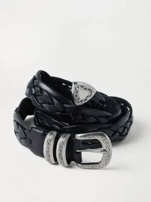 Brunello Cucinelli Braided Leather Belt - Black