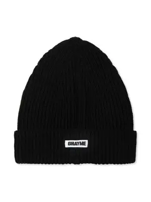 GHAYME Cloud-appliqué Beanie - Black