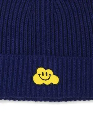 GHAYME Cloud-appliqué Beanie - Blue