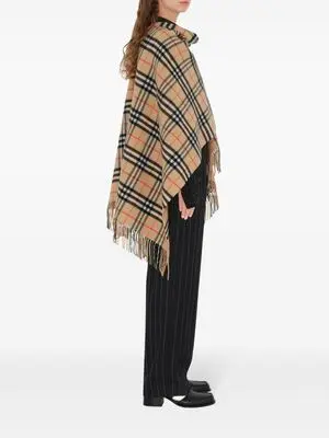 Burberry Check Cape - Neutrals